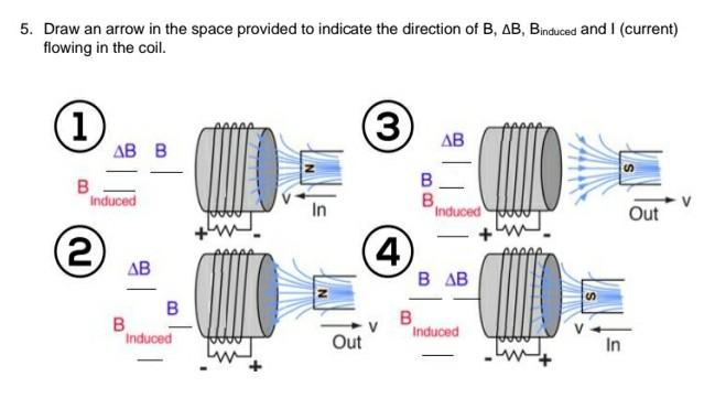 5. Draw an arrow in the space provided to indicate | Chegg.com