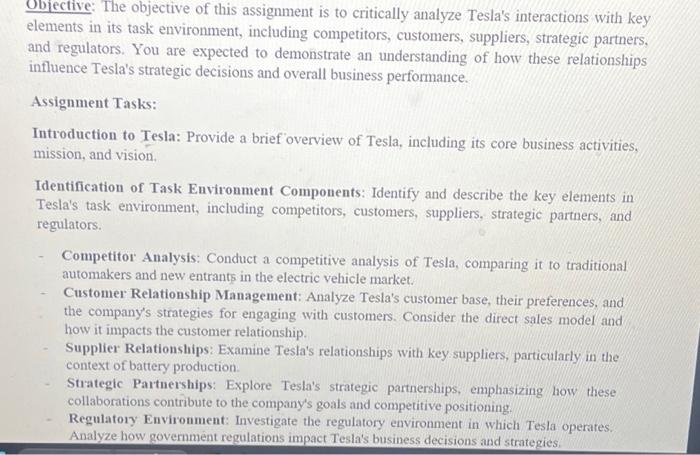 Solved ODlective: The objective of this assignment is to | Chegg.com