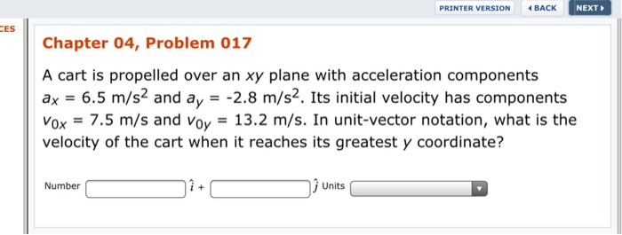 Solved PRINTER VERSION BACK NEXT CES Chapter 04, Problem 017 | Chegg.com