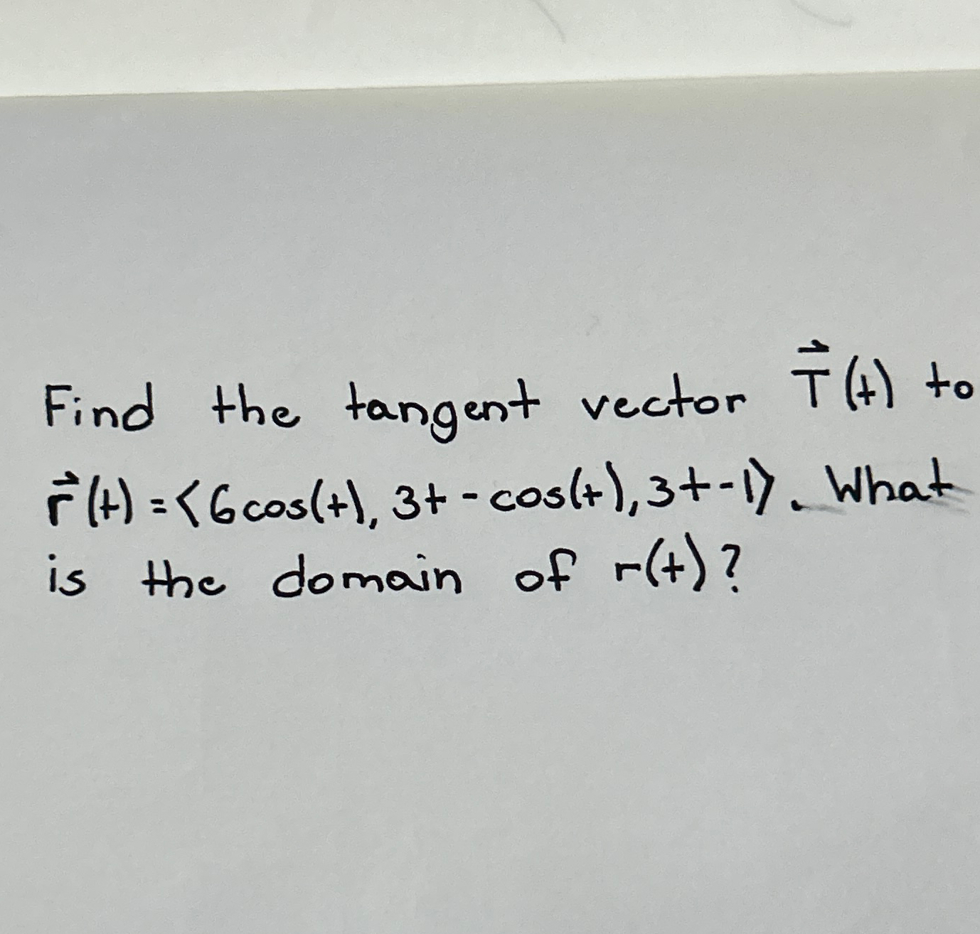 Solved Find the tangent vector vec(T)(t) ﻿to | Chegg.com