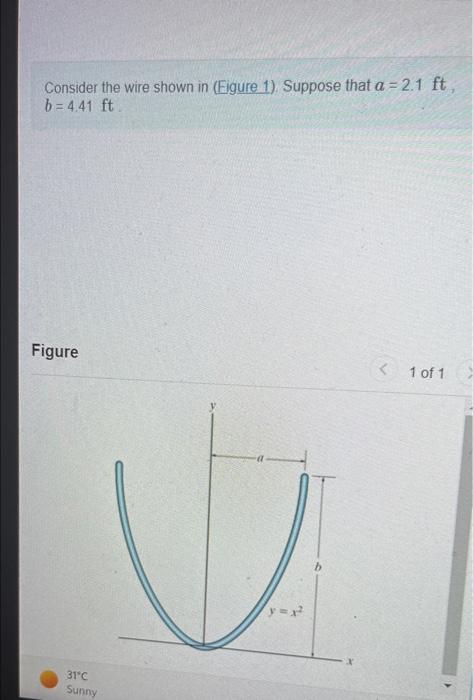 Solved Consider the wire shown in (Eigure 1). Suppose that a | Chegg.com