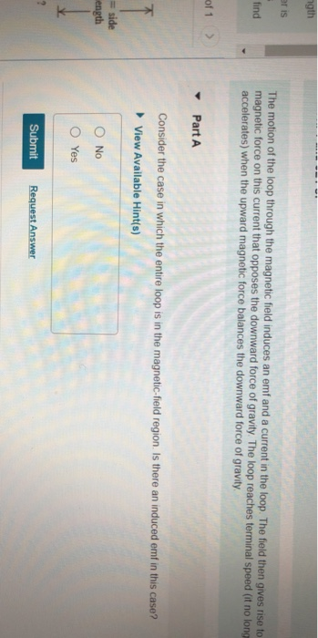 Solved sics Course Home Review Constant A vertically | Chegg.com