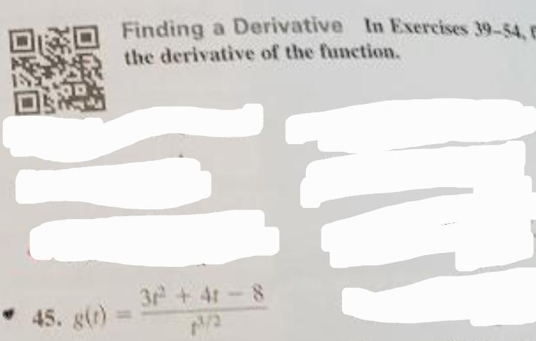 Solved Finding a Derivative In Exercises 39-54, the | Chegg.com
