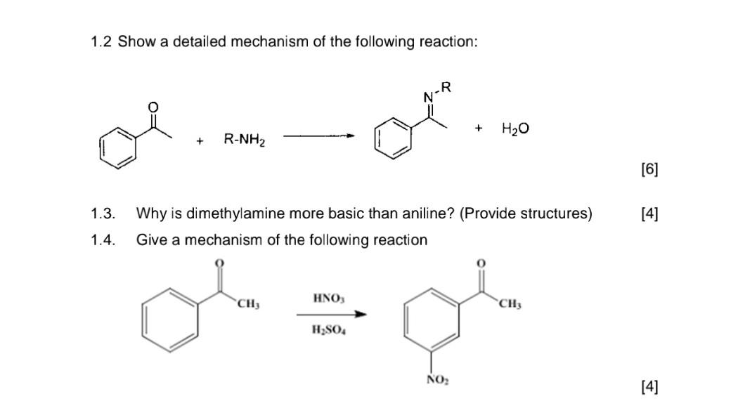 Solved 1.2 Show a detailed mechanism of the following | Chegg.com