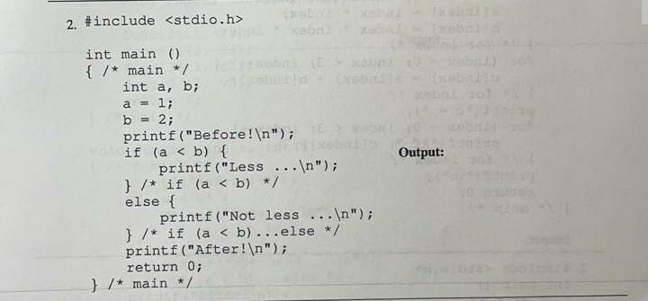 Solved Part II: Program Output What is the OUTPUT of each of | Chegg.com