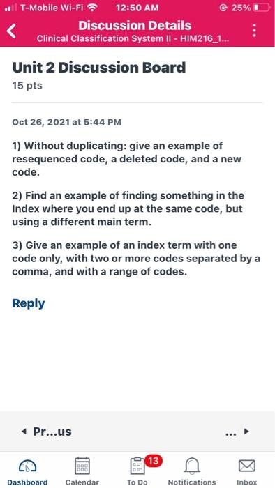 Solved T-Mobile Wi-Fi 12:50 AM 25% Discussion Details : | Chegg.com