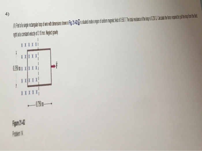 Solved Patofa single rectangular loop of wire with diressors | Chegg.com