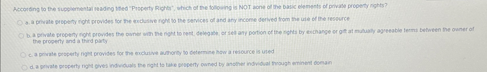 Solved According to the supplemental reading titled | Chegg.com