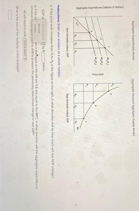Solved A.ggregate Expenditures Model Aggregate | Chegg.com