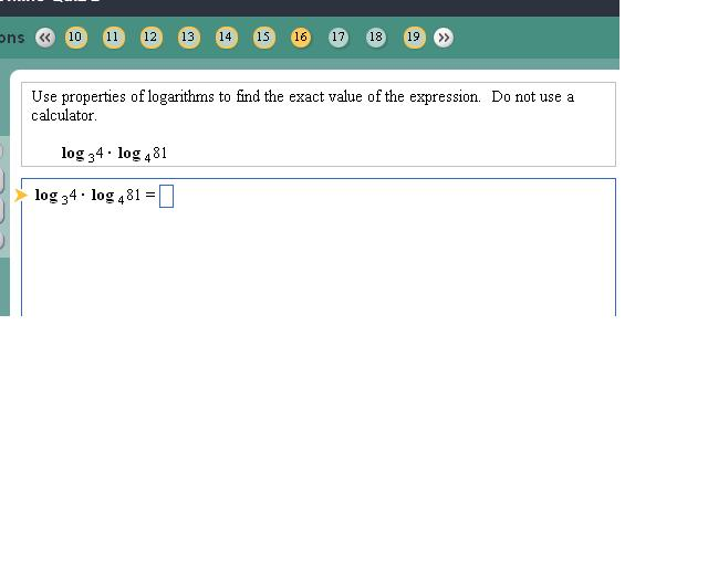 Solved Use Properties Of Logarithms To Find The Exact Value