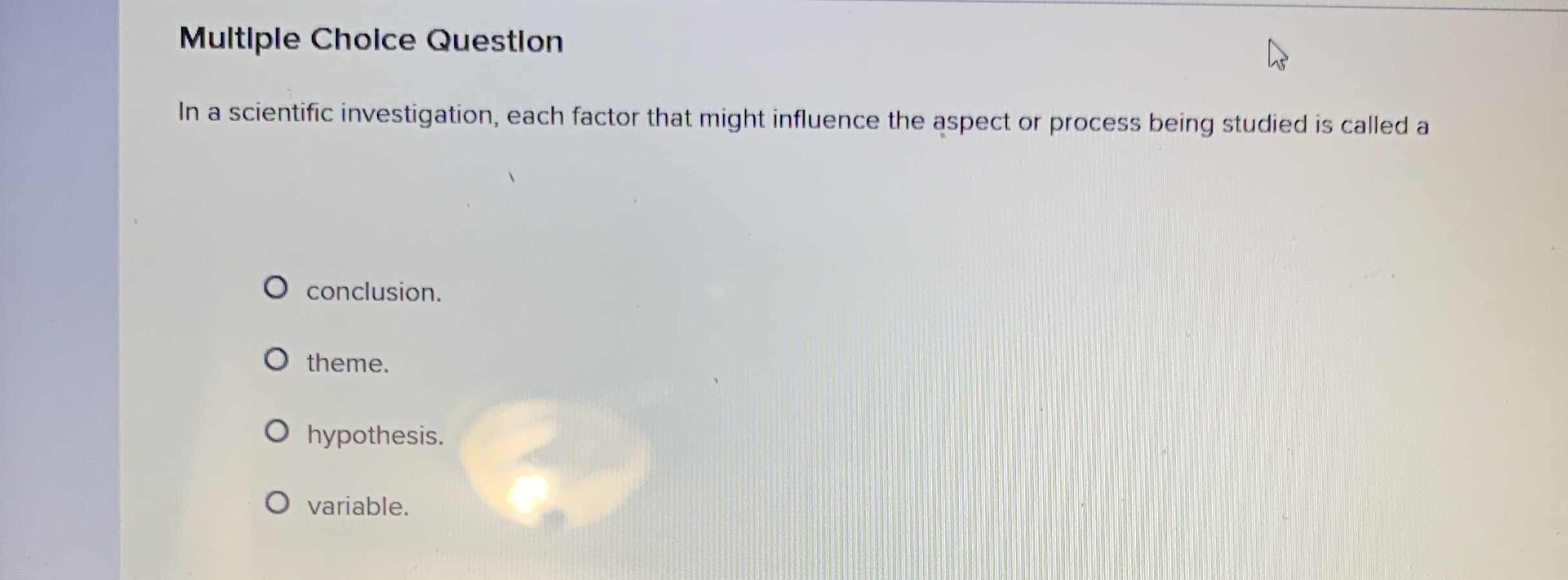 Solved Multlple Cholce QuestlonIn a scientific | Chegg.com