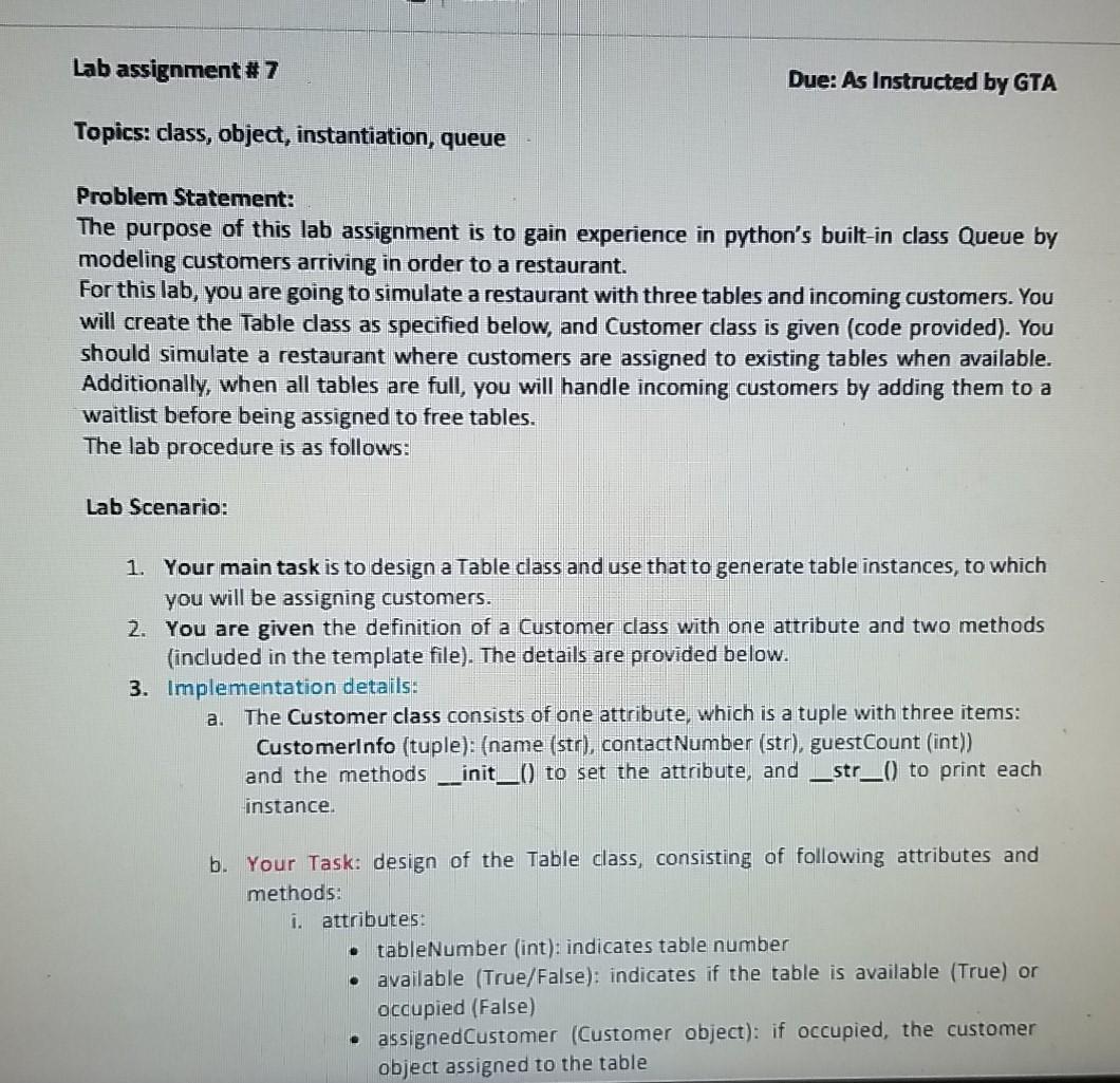 Solved Lab assignment 7 Due: As Instructed by GTA Topics: | Chegg.com