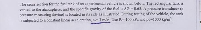 Solved The cross section for the fuel tank of an | Chegg.com