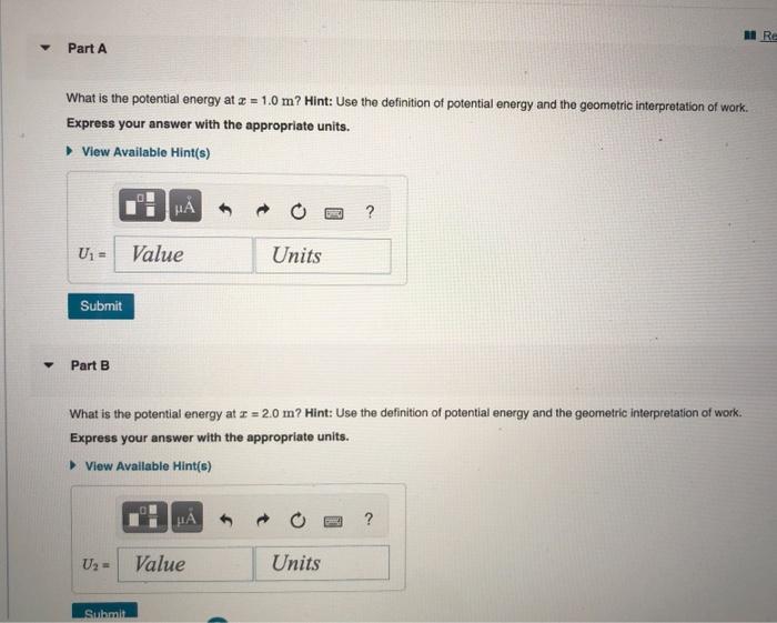 Solved A 100 g particle experiences the one-dimensional, | Chegg.com
