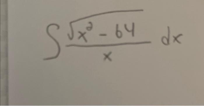 Solved Use trigonometric substitution to find or evaluate | Chegg.com