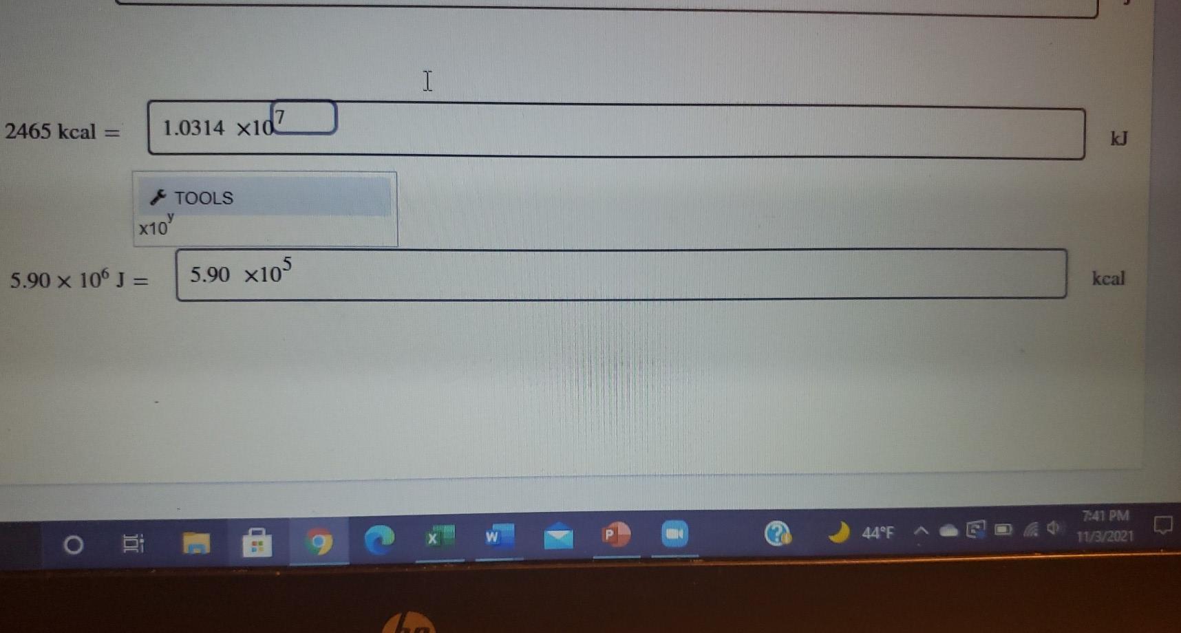 Solved Convert the following energy units. a) 914 kJ to J J | Chegg.com