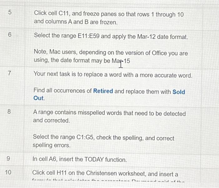 1 Start Excel. Download and open the file named | Chegg.com