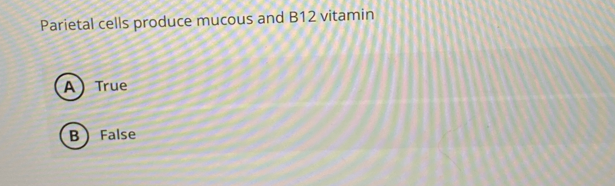 Solved Parietal cells produce mucous and B12 | Chegg.com