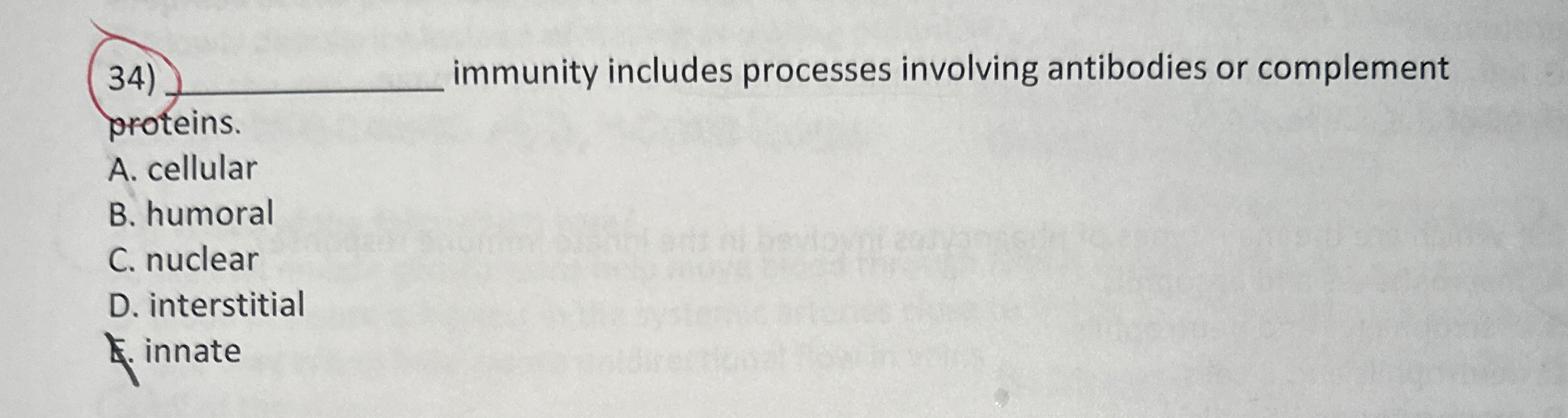 Solved immunity includes processes involving antibodies or | Chegg.com