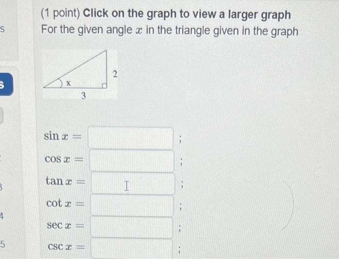 Solved (1 point) Click on the graph to view a larger graph | Chegg.com