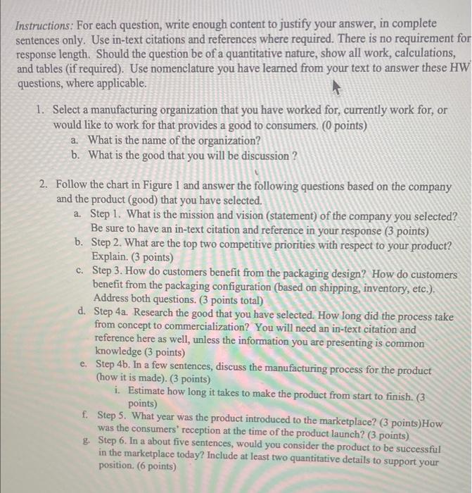 Instructions: For each question, write enough content | Chegg.com