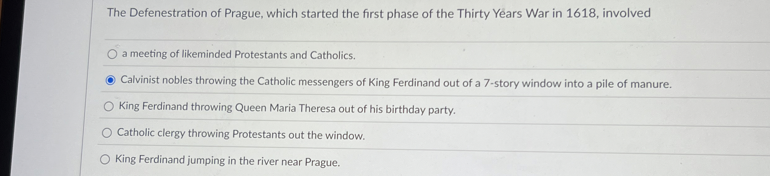 High Quality SOLUTION The Defenestration of Prague, which started the ...