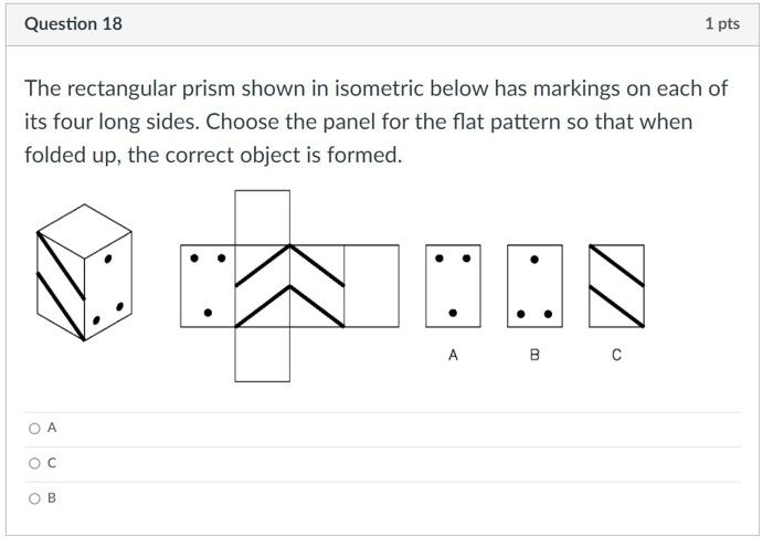 Solved The rectangular prism shown in isometric below has | Chegg.com