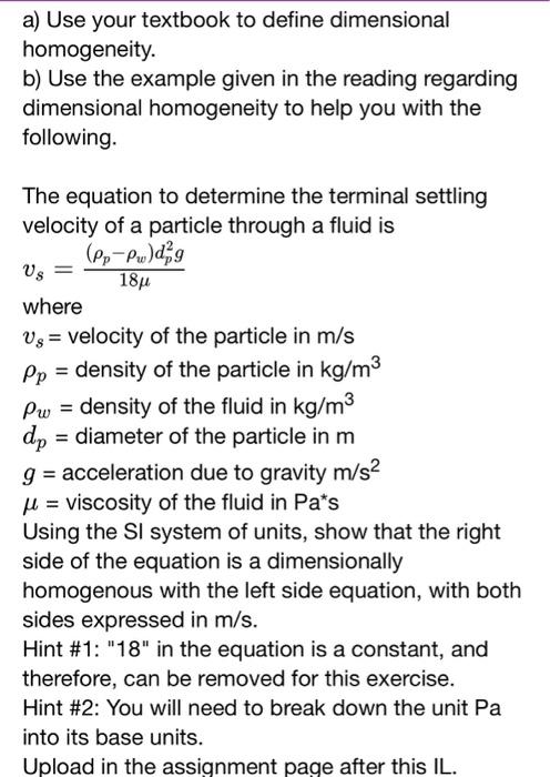 Solved a) Use your textbook to define dimensional | Chegg.com