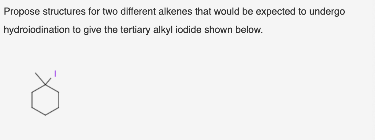 Solved Propose structures for two different alkenes that | Chegg.com