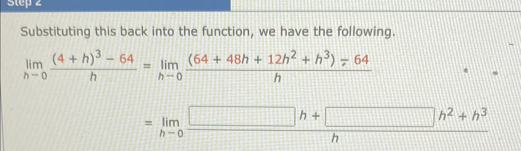Solved Substituting this back into the function, we have the | Chegg.com