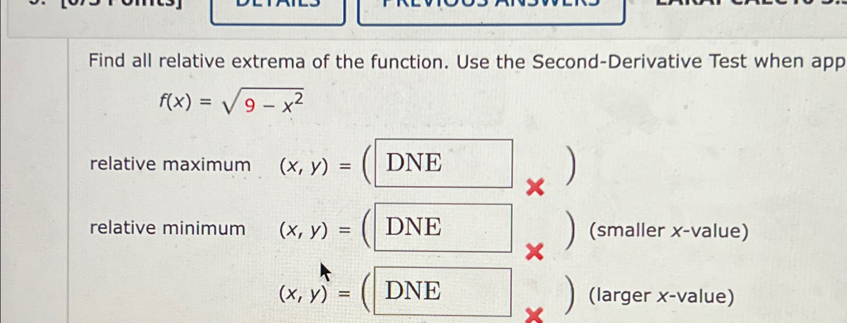 Solved Find all relative extrema of the function. Use the | Chegg.com