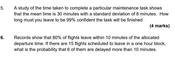 Solved A study of the time taken to complete a particular | Chegg.com
