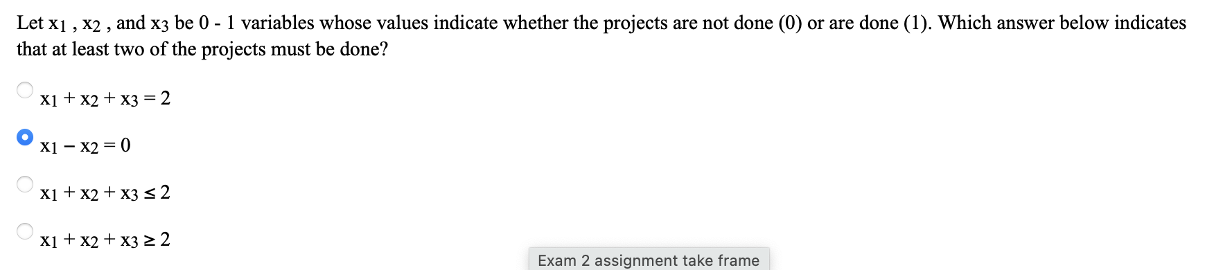 Solved Let X1 X2 and X3 be 0 1 variables Whose Values