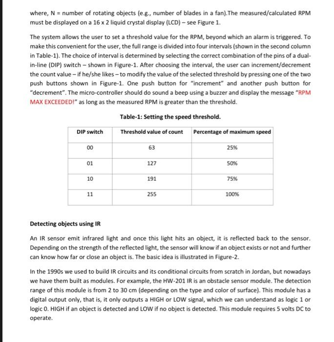 Solved A Tachometer is a device that measures angular | Chegg.com