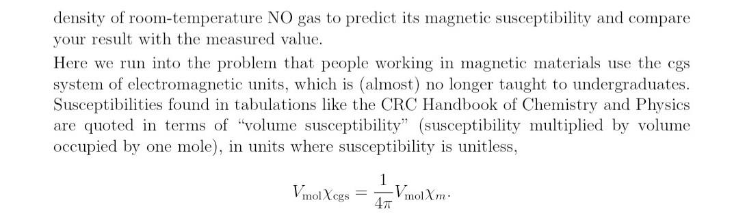 Solved 2. In lecture we developed a model for a paramagnet | Chegg.com