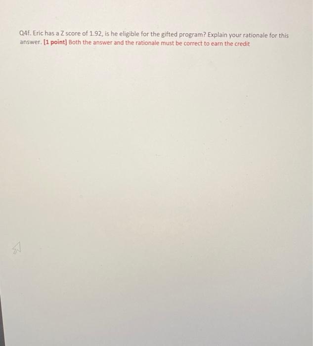 Solved Q4. Z Distribution: From Probabilities to Proportions | Chegg.com