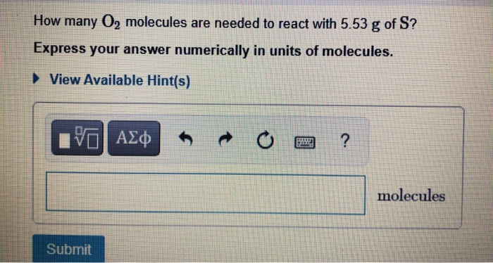Solved Elemental S reacts with O2 to form SO3 according to | Chegg.com