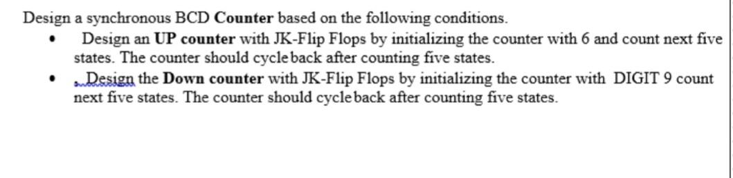 Solved Design a synchronous BCD Counter based on the | Chegg.com