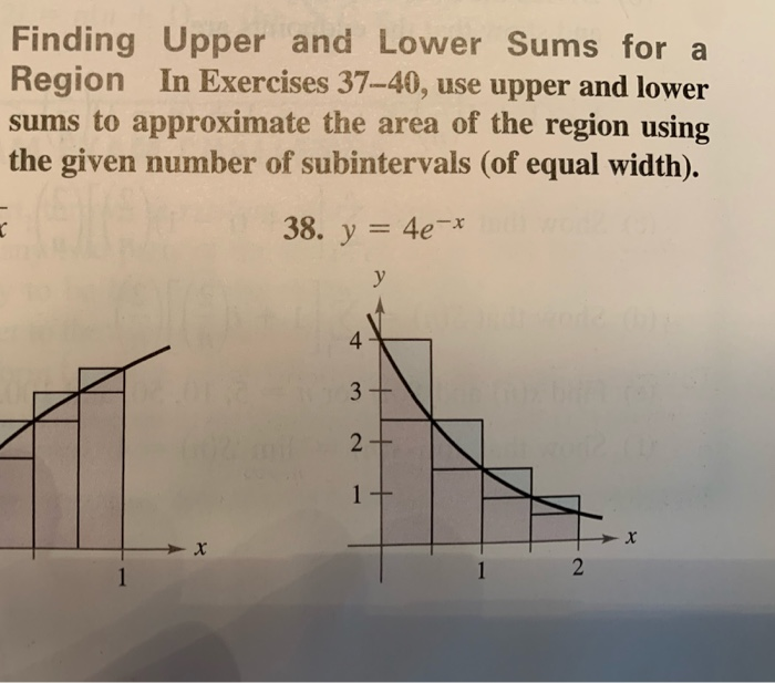 Solved Finding Upper and Lower Sums for a Region In | Chegg.com