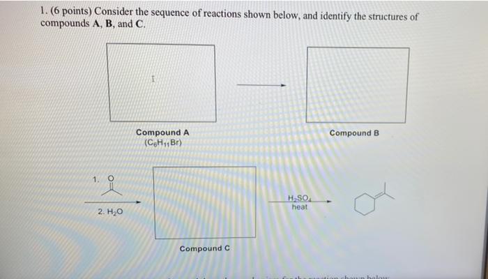 Solved 1. (6 points) Consider the sequence of reactions | Chegg.com