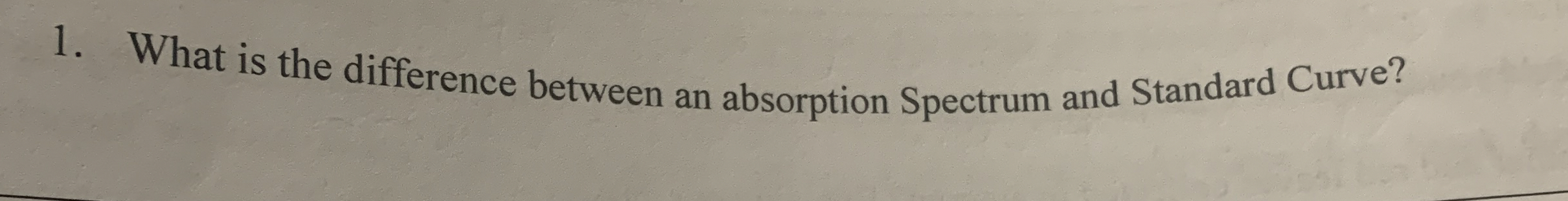 Solved What is the difference between an absorption Spectrum | Chegg.com