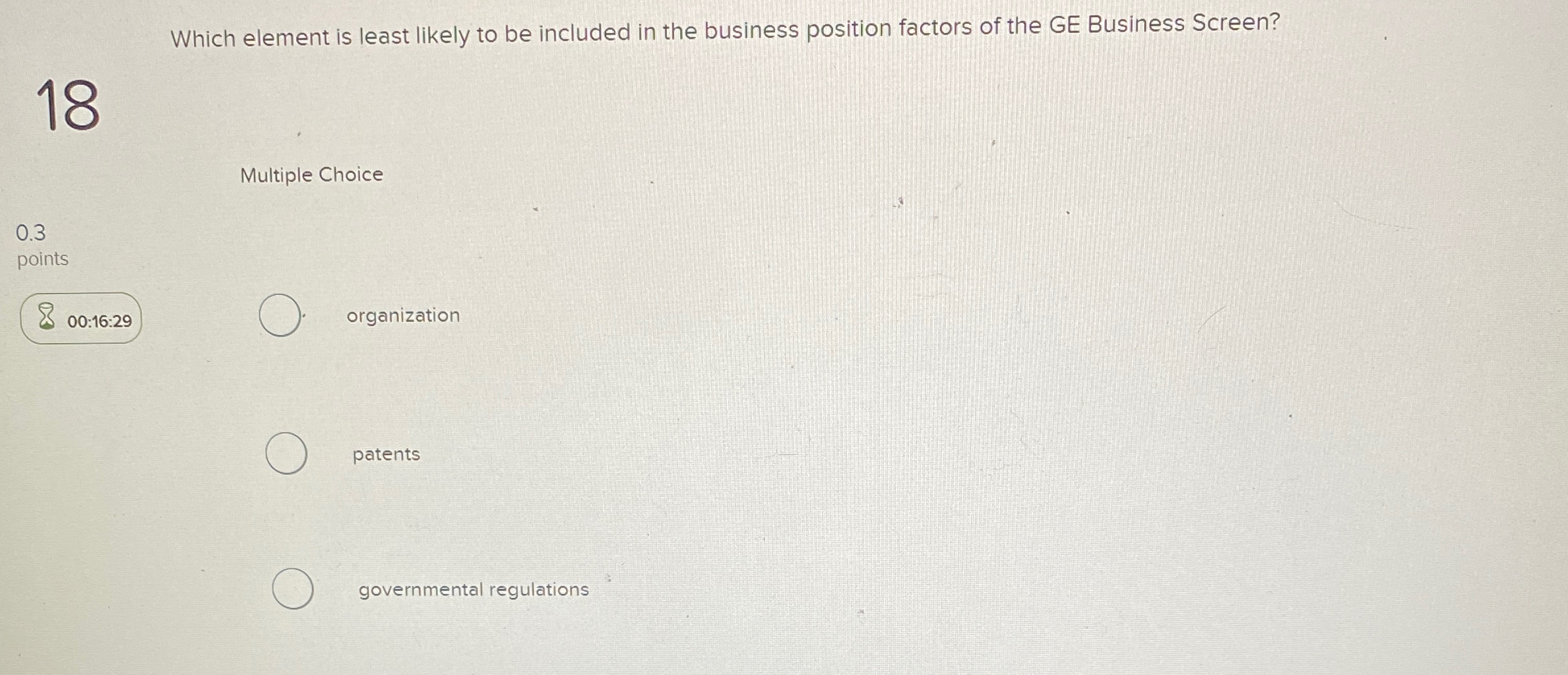 Solved Which element is least likely to be included in the | Chegg.com