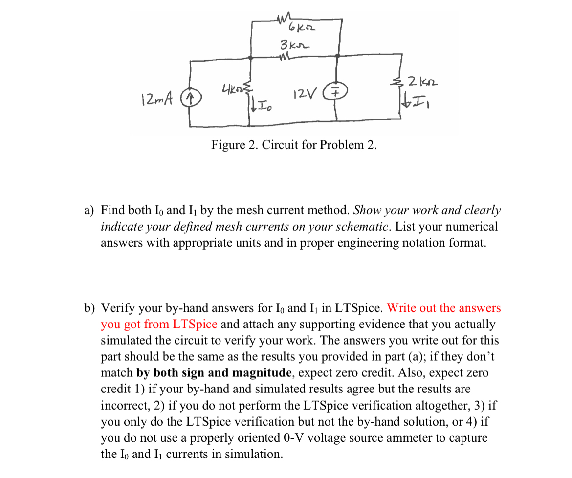 Solved a) ﻿Find both I0 ﻿and I1 ﻿by the mesh current method. | Chegg.com