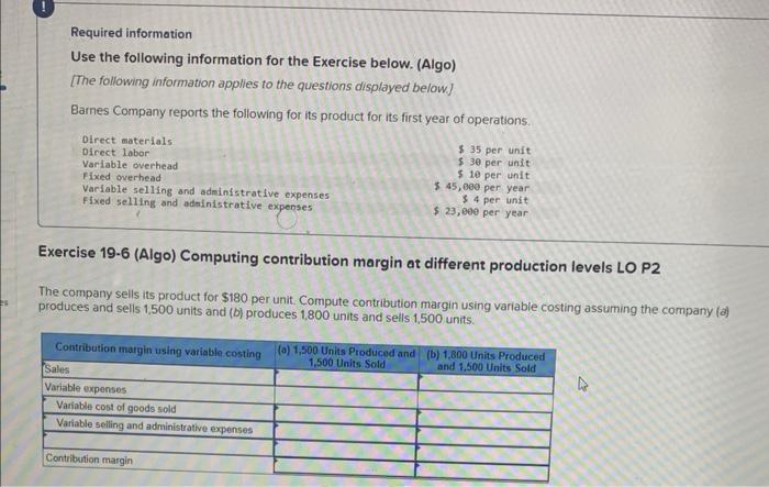 Solved Required information Use the following information | Chegg.com