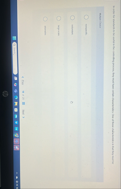 Solved In order for standards to be useful in the | Chegg.com