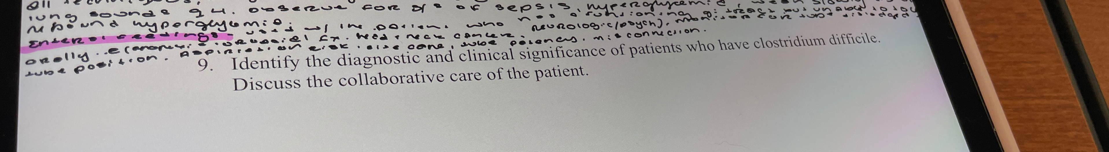 sus position. 9. ﻿Identify the diagnostic and | Chegg.com