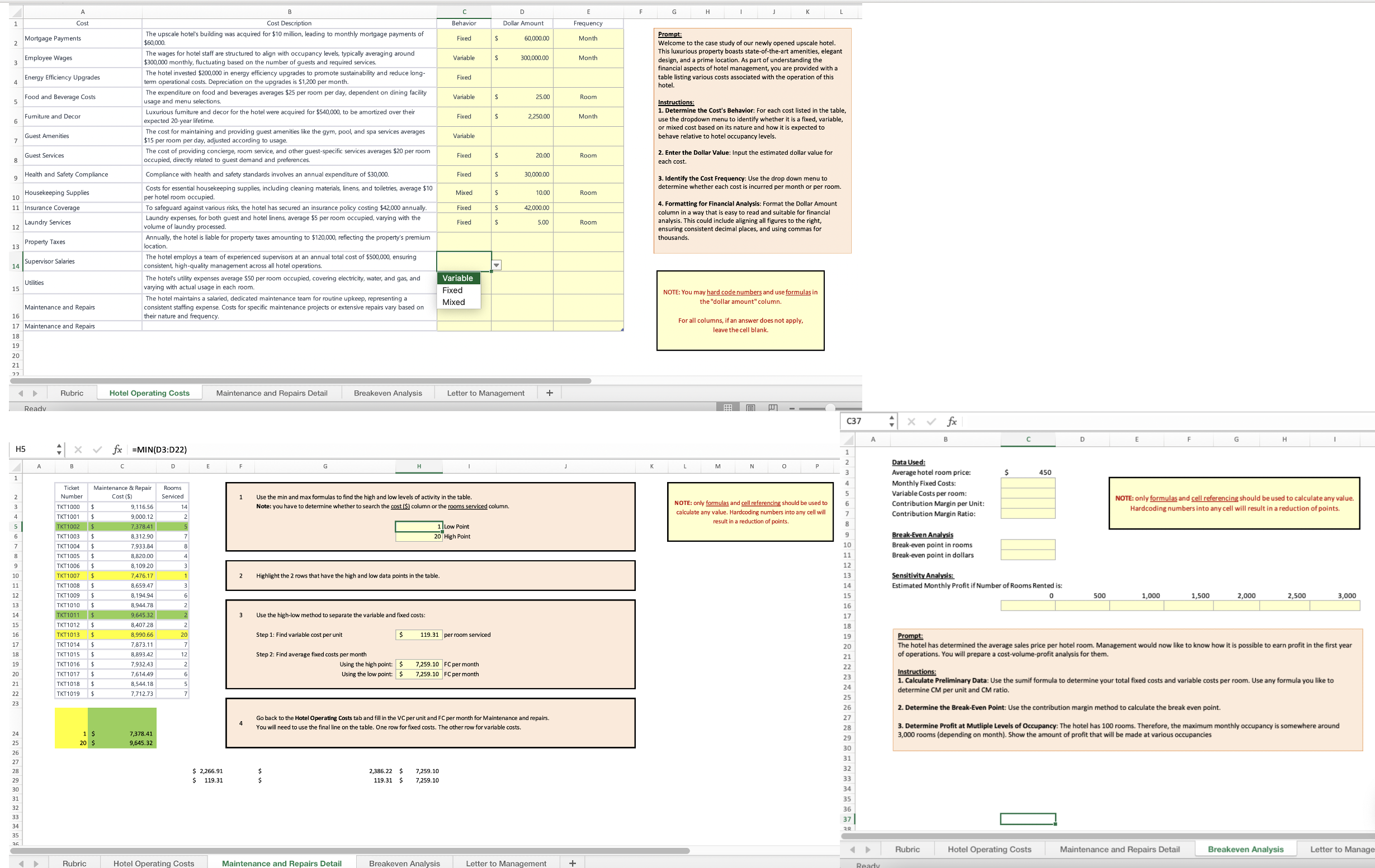 Solved I need help with my accounting excel homework; I am | Chegg.com