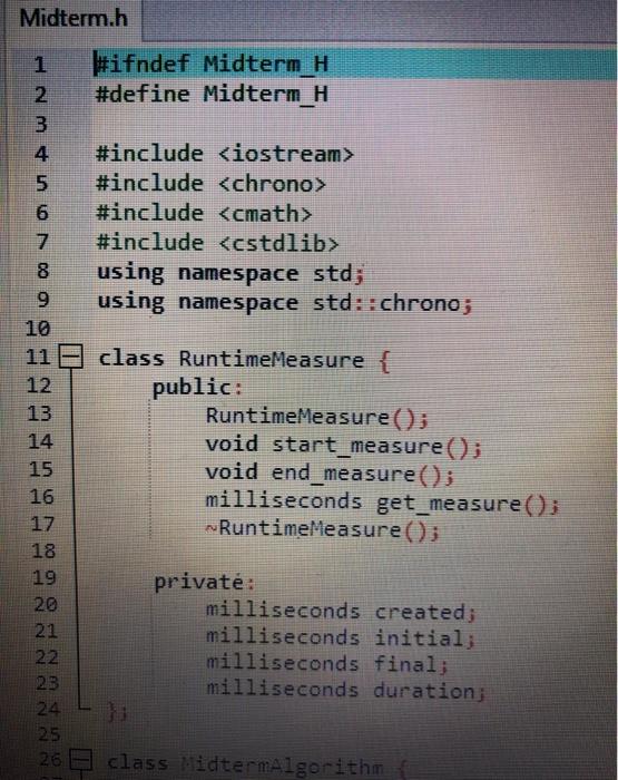 Solved 1 Using The Midterm Algorithm Code That Is A