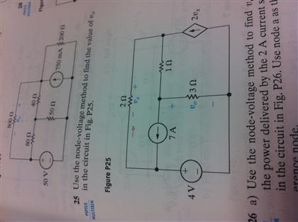 Solved use node -voltage method to find the value of v0 in | Chegg.com