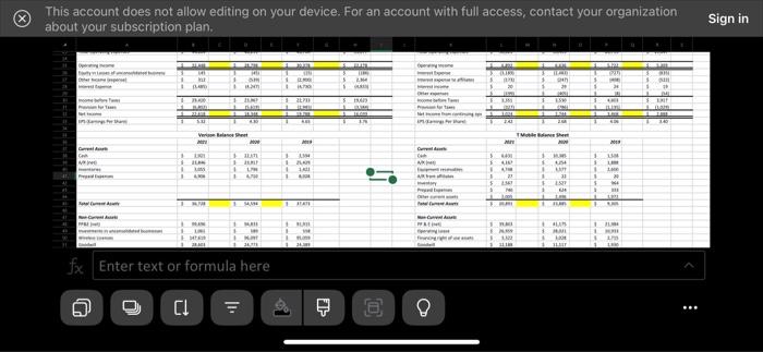 This account does not allow editing on your device. | Chegg.com